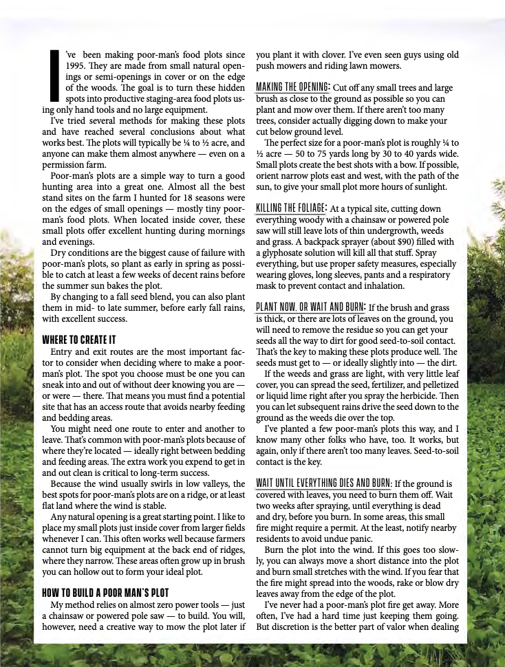 Advanced Food Plotting